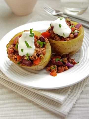 Cephas Picture Library - Asset Details 1209461- Jacket potato, with ...